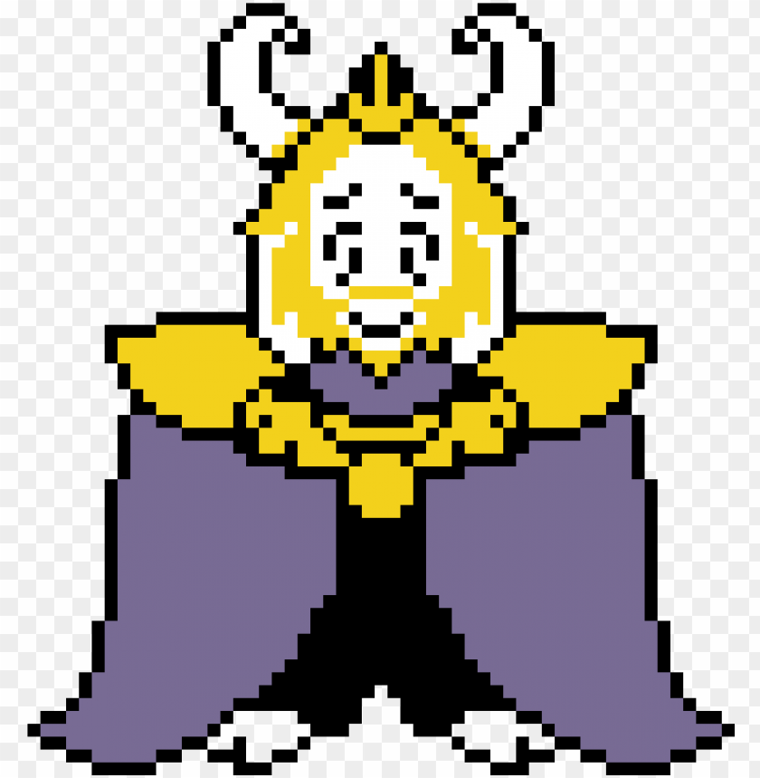 Free Download Hd Png Asgore Minecraft Pixel Art Asgore Png
