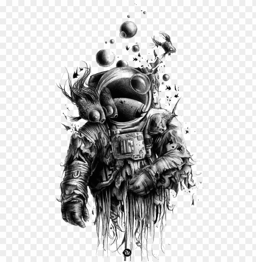 Free download | HD PNG PNG image of astronaut drawing in black and ...