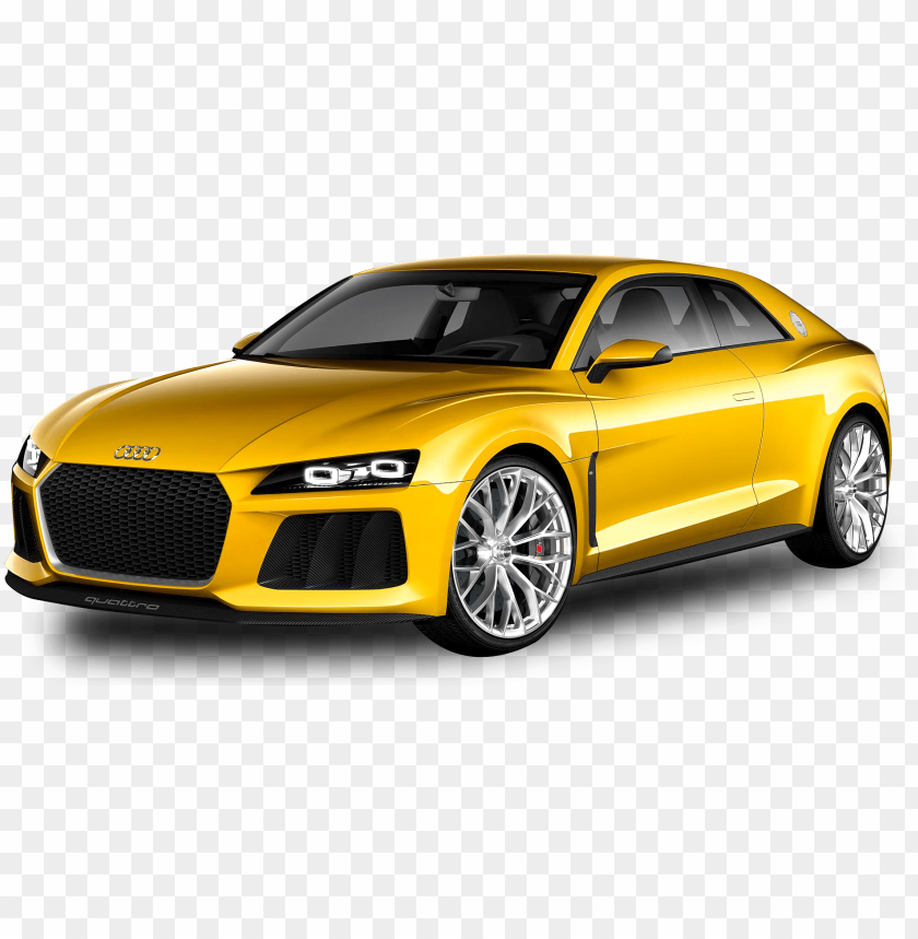 Free download | HD PNG audi car png image side view audi car in yellow ...