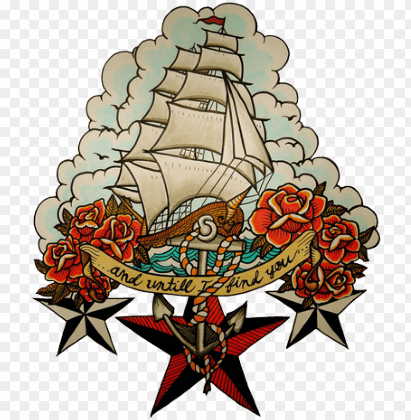 Free download | HD PNG autical star tattoos clipart traditional tattoo ...