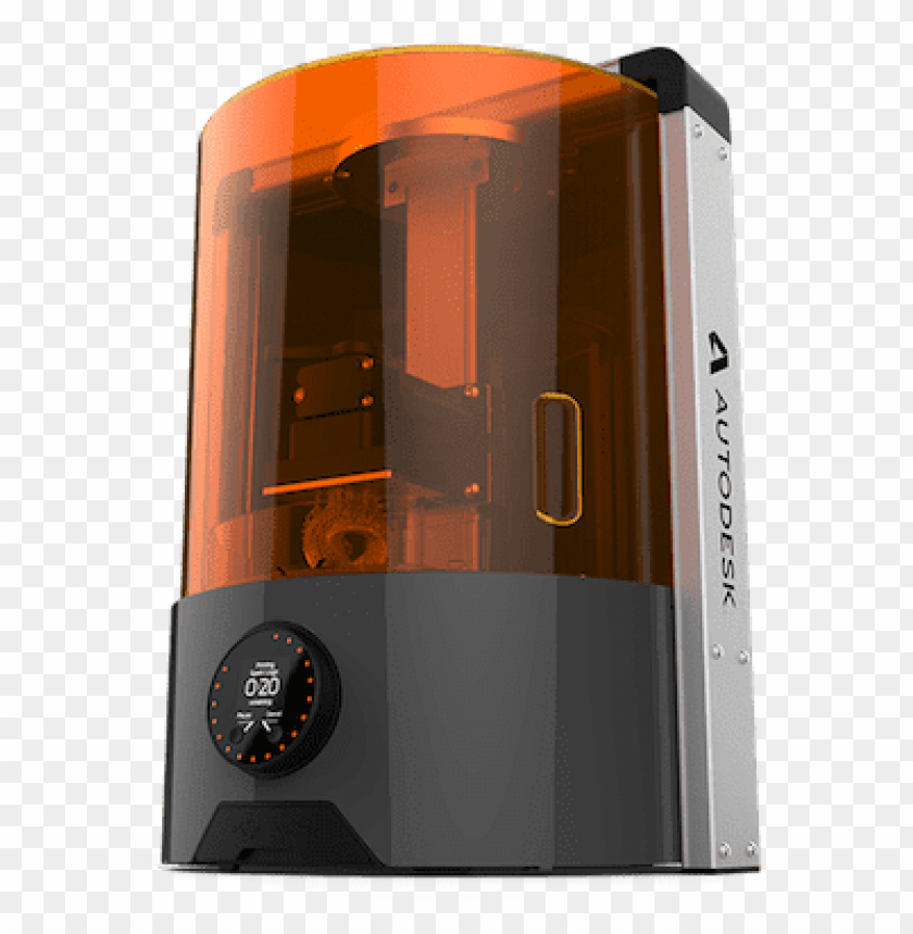 Free download | HD PNG autodesk 3d printer with transparent orange lid ...