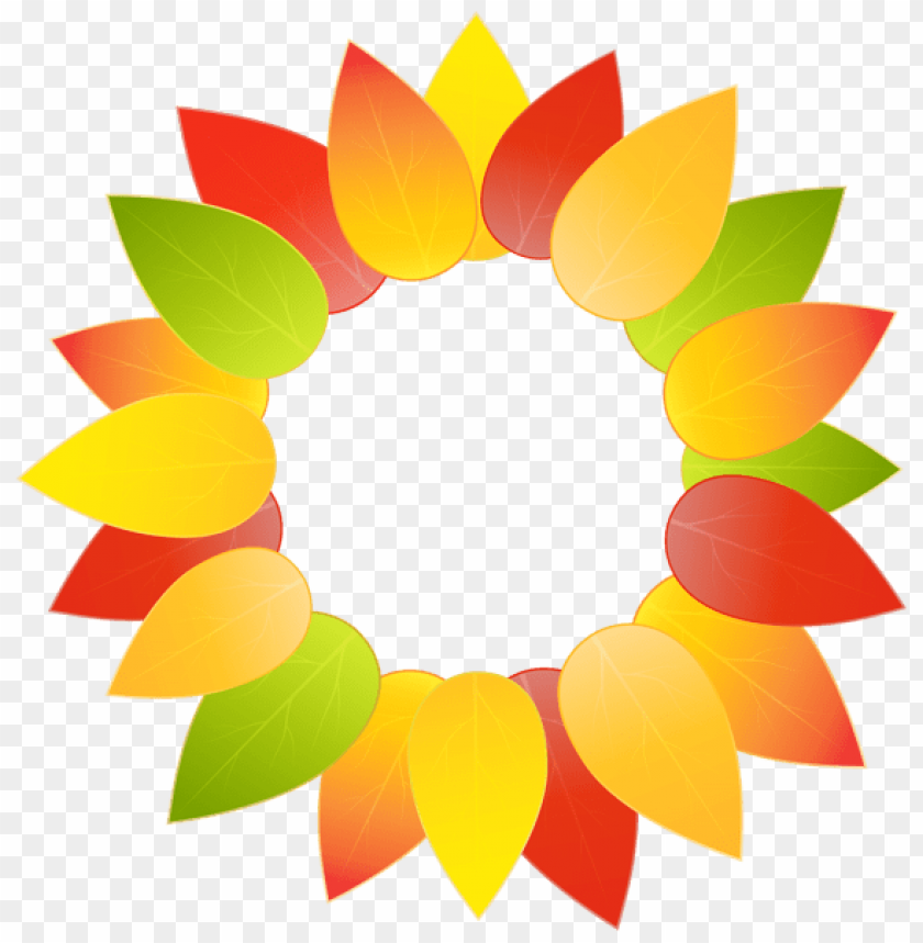 Free download | HD PNG autumn leaves round border frame clipart png ...