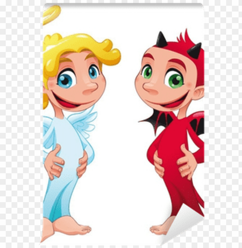 Free download | HD PNG baby angel and devil angel and devil cartoo PNG ...