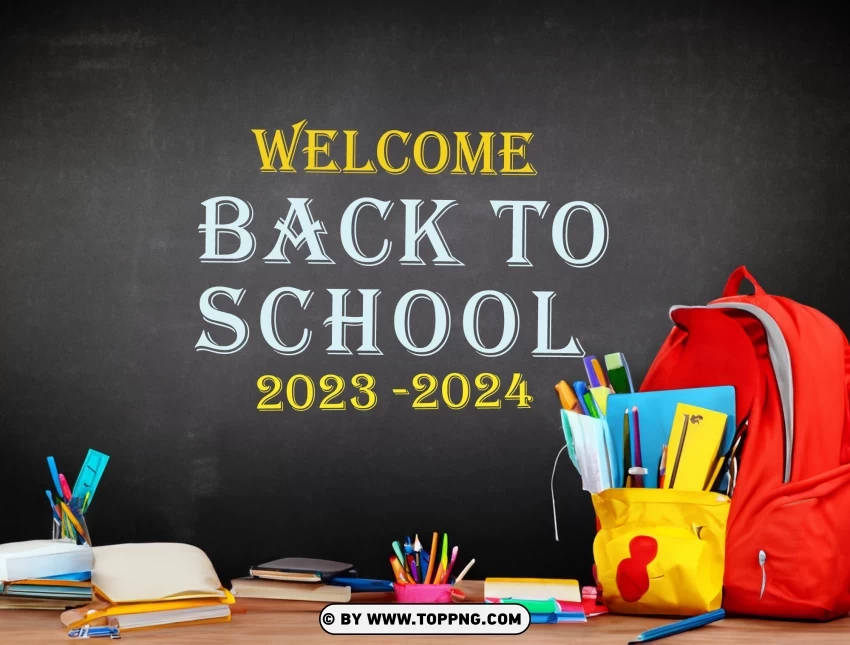 Free download | HD PNG back to school background with education 2023 ...