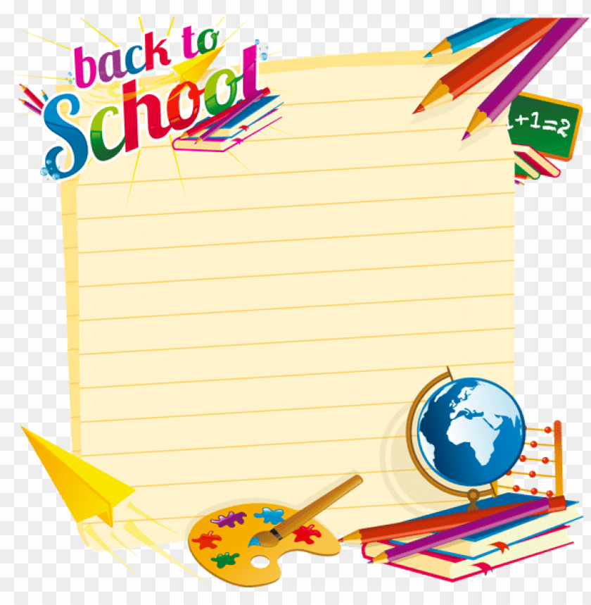 Free download | HD PNG back to school decor clipart png photo - 47733 ...