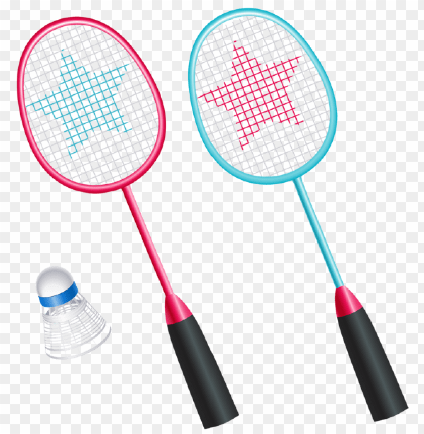 Free download | HD PNG badminton rackets with shuttlecock png vector ...