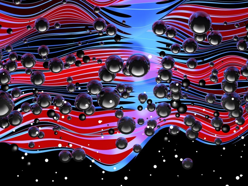 Free download | HD PNG balls bubbles lines wavy 4k wallpaper | TOPpng