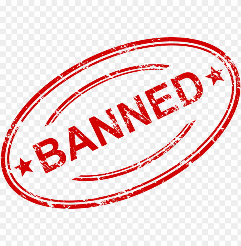 Free download | HD PNG circular red stamp with banned text distressed ...