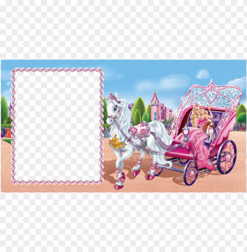 Free download | HD PNG barbie cute transparent photo frame background ...