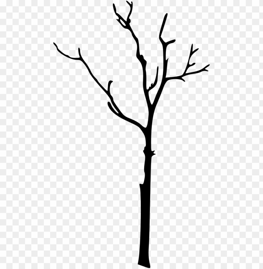 Free download | HD PNG Transparent silhouette of a small leafless tree ...