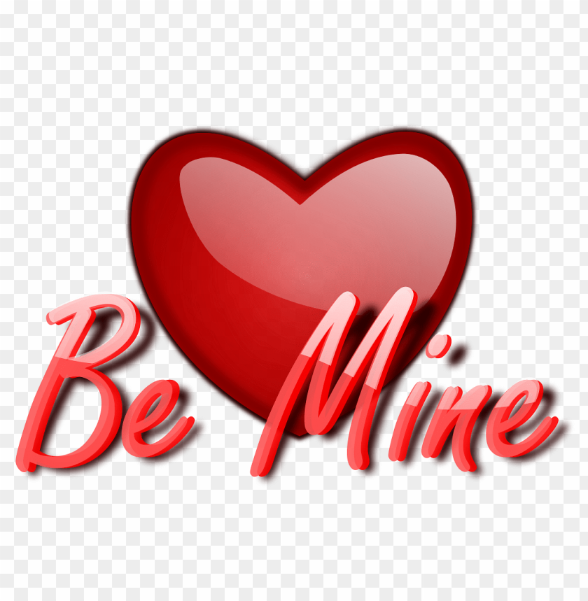 Free download | HD PNG be mine red heart PNG transparent with Clear ...