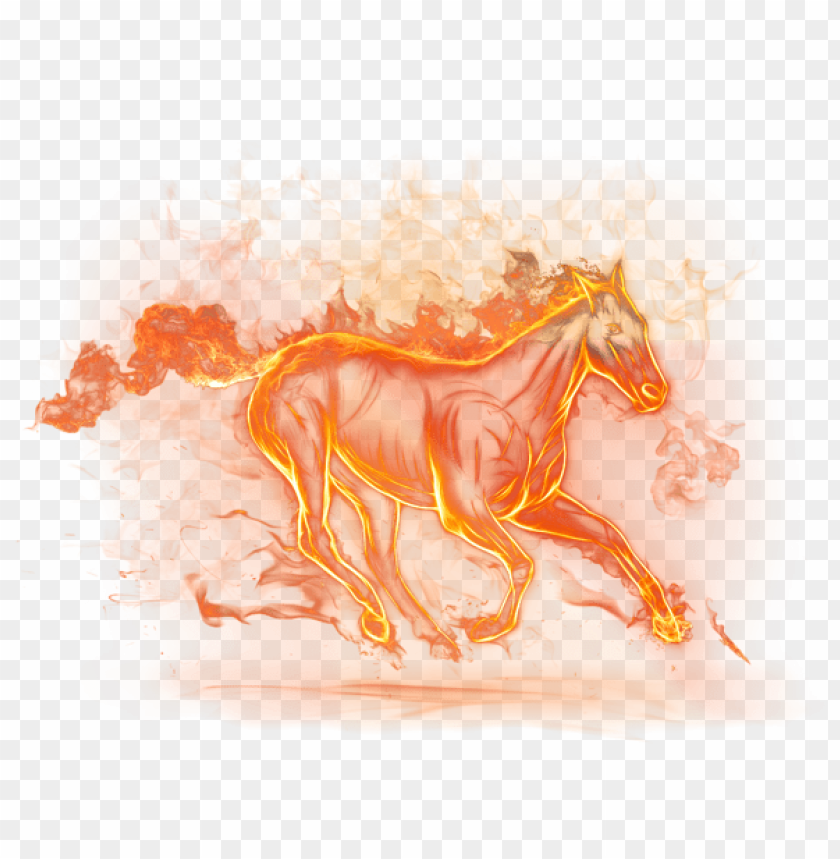Free download | HD PNG PNG image of flaming horse running with fiery ...