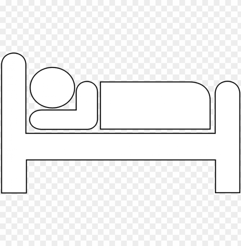 Free download | HD PNG bed outline white transparent clipart computer ...