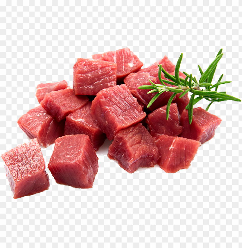 Free download | HD PNG diced beef cubes with fresh herbs - Image ID ...