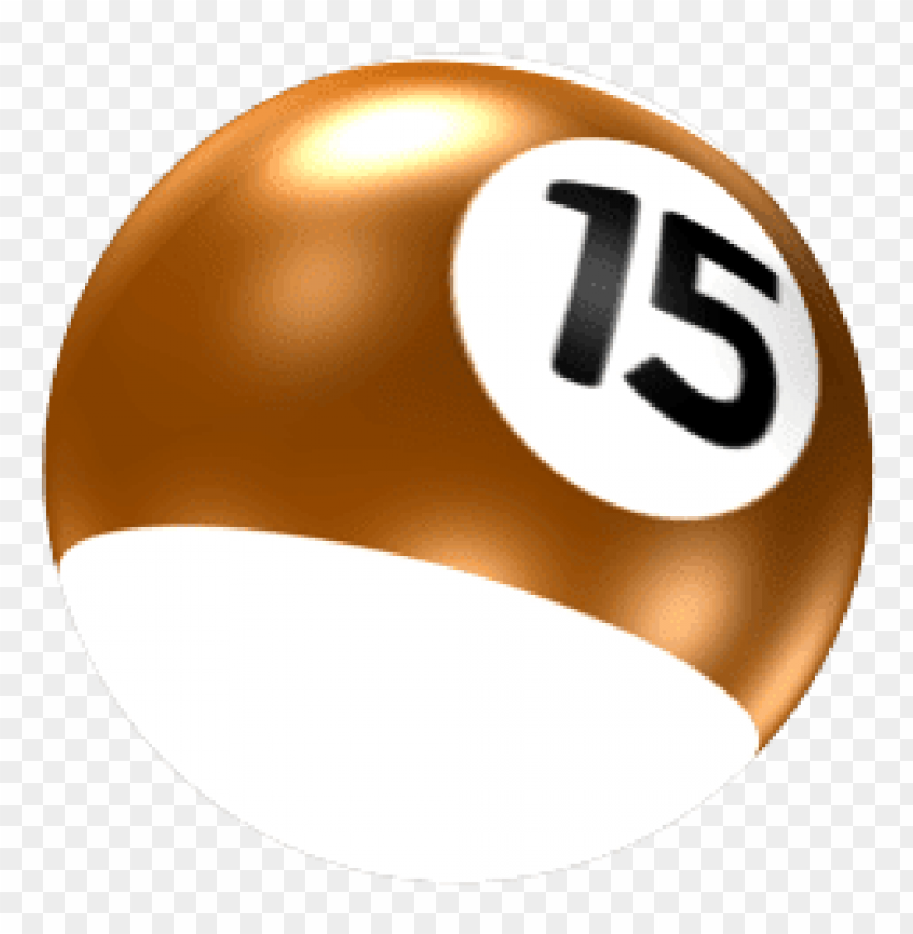 Free download | HD PNG billiard ball 15 png | TOPpng