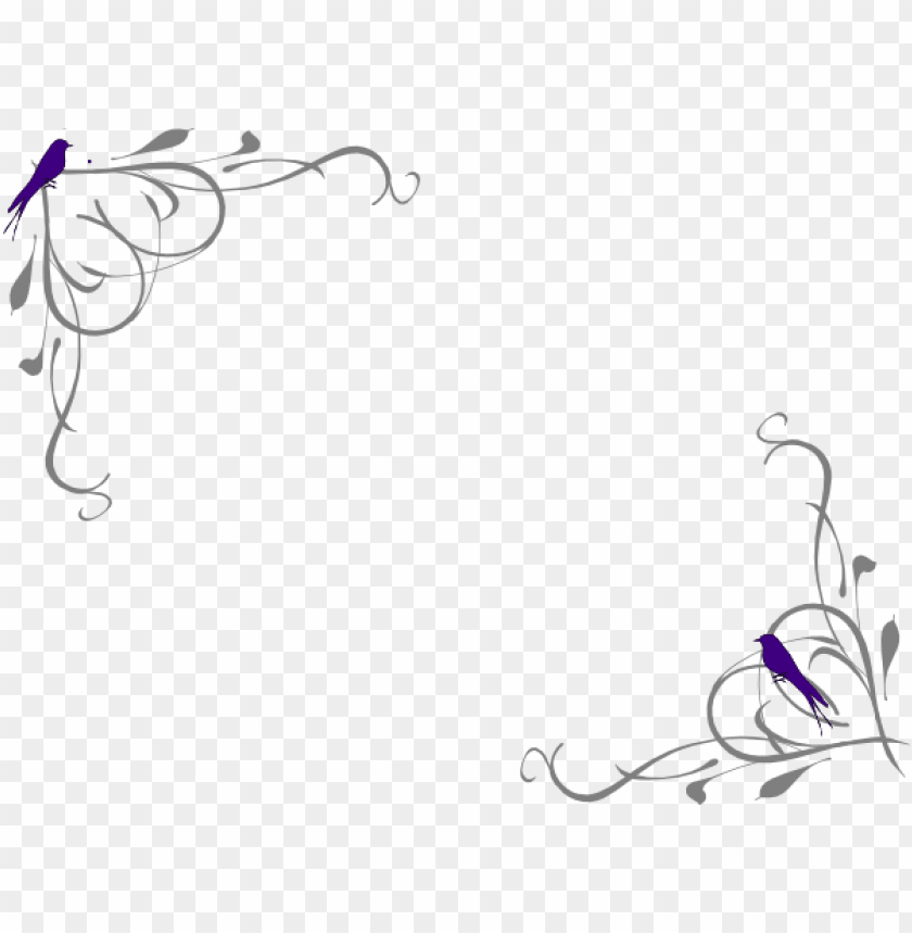 Free download | HD PNG bird corner frame clip art at clker com vector ...
