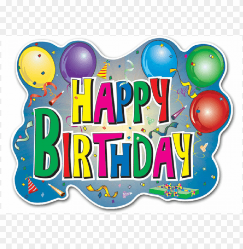 Free download | HD PNG birthday party supplies happy birthday cut out ...
