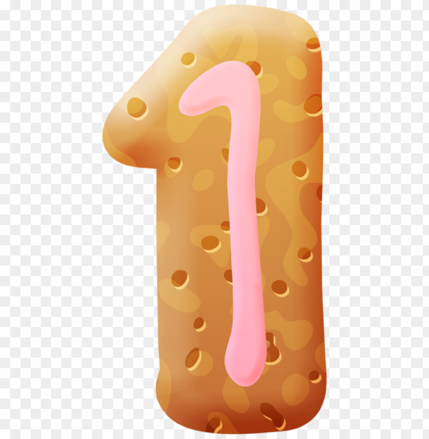 Free download | HD PNG number one cookie with pink icing - Image ID ...