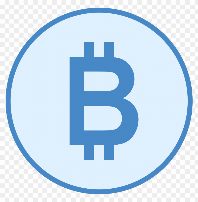 Free download | HD PNG blue bitcoin symbol circle | TOPpng
