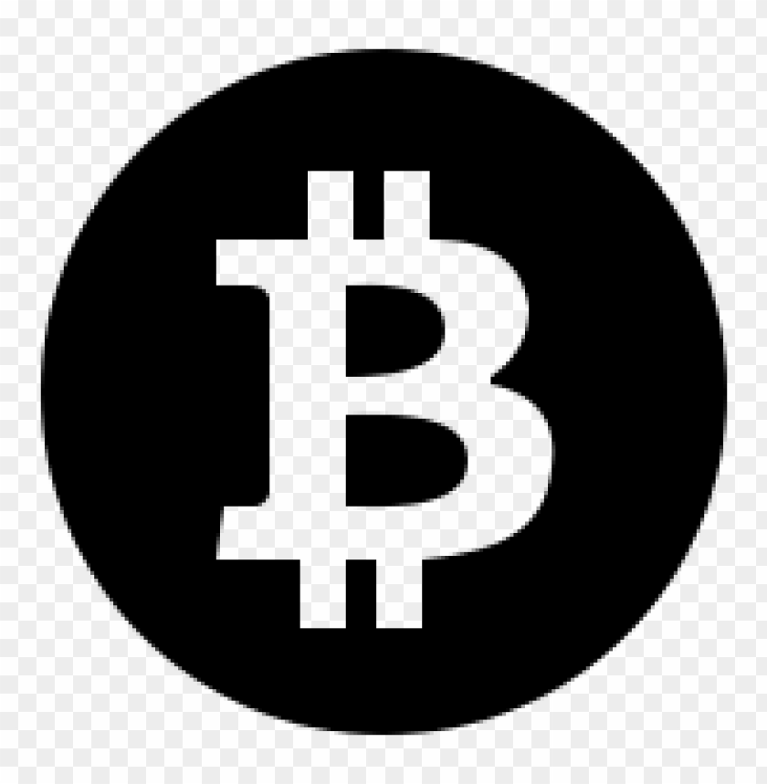 Free download | HD PNG black bitcoin logo in circle | TOPpng