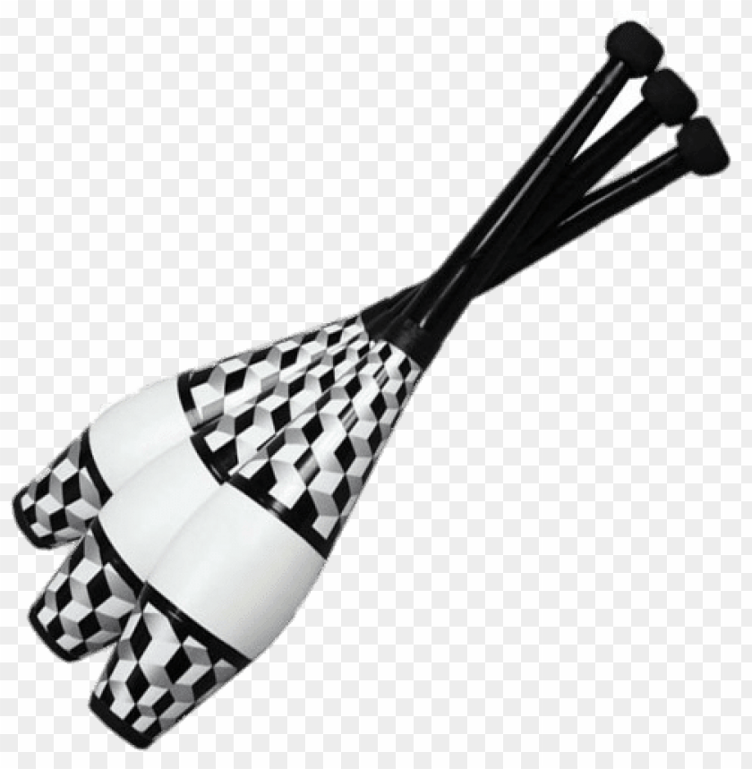 Free download | HD PNG black and white juggling clubs png | TOPpng