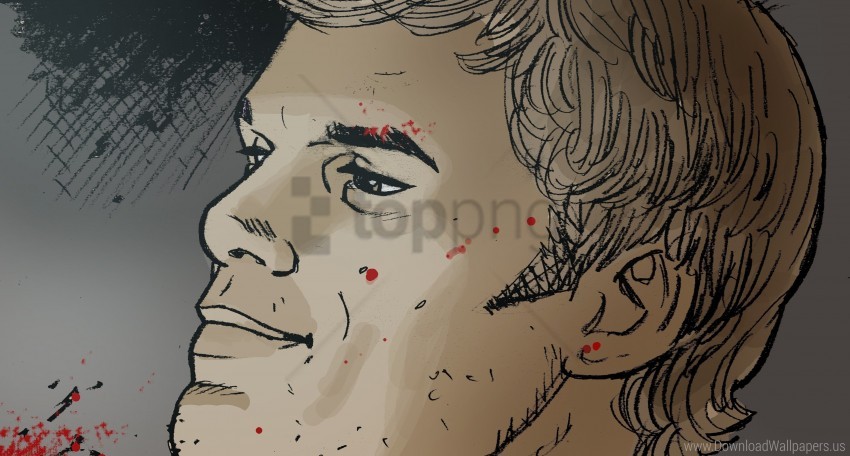 Free download | HD PNG blood dexter face michael c hall portrait vector ...