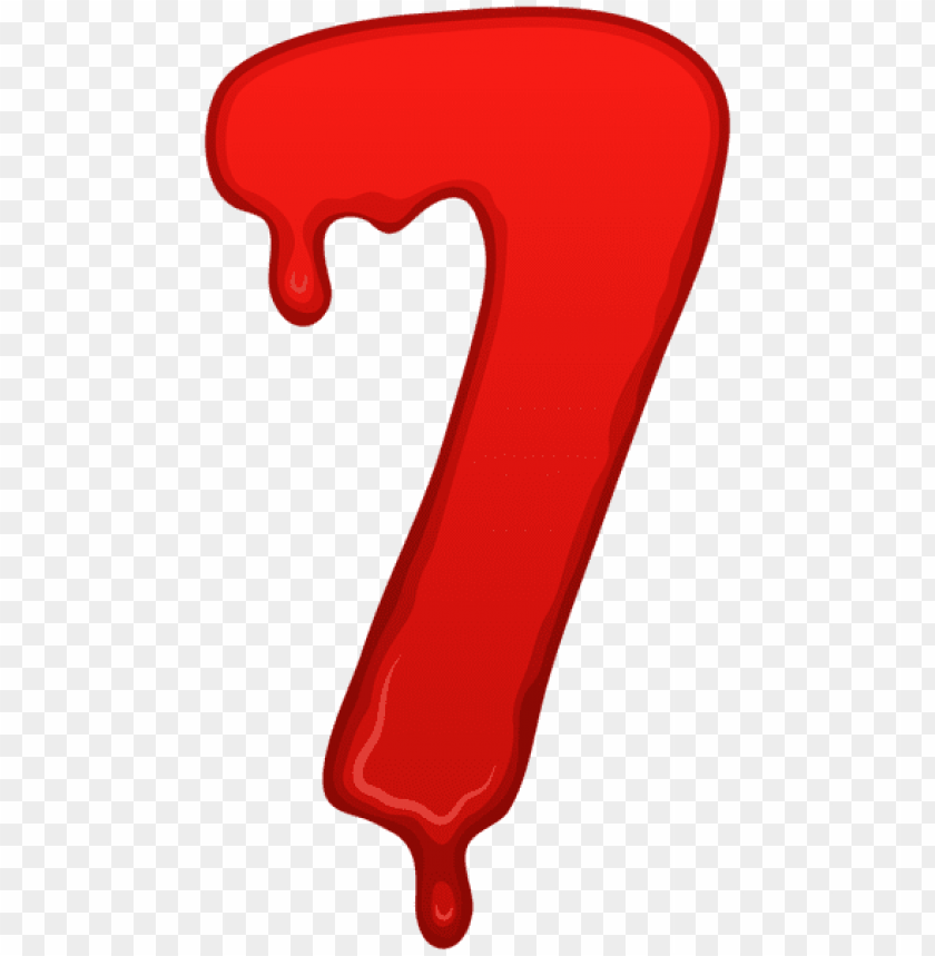 Free download | HD PNG bloody number seven clipart png photo - 51515 ...