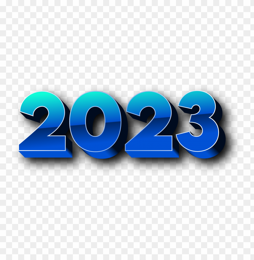 Free download | HD PNG blue 3d text 2023 png - Image ID 484462 | TOPpng