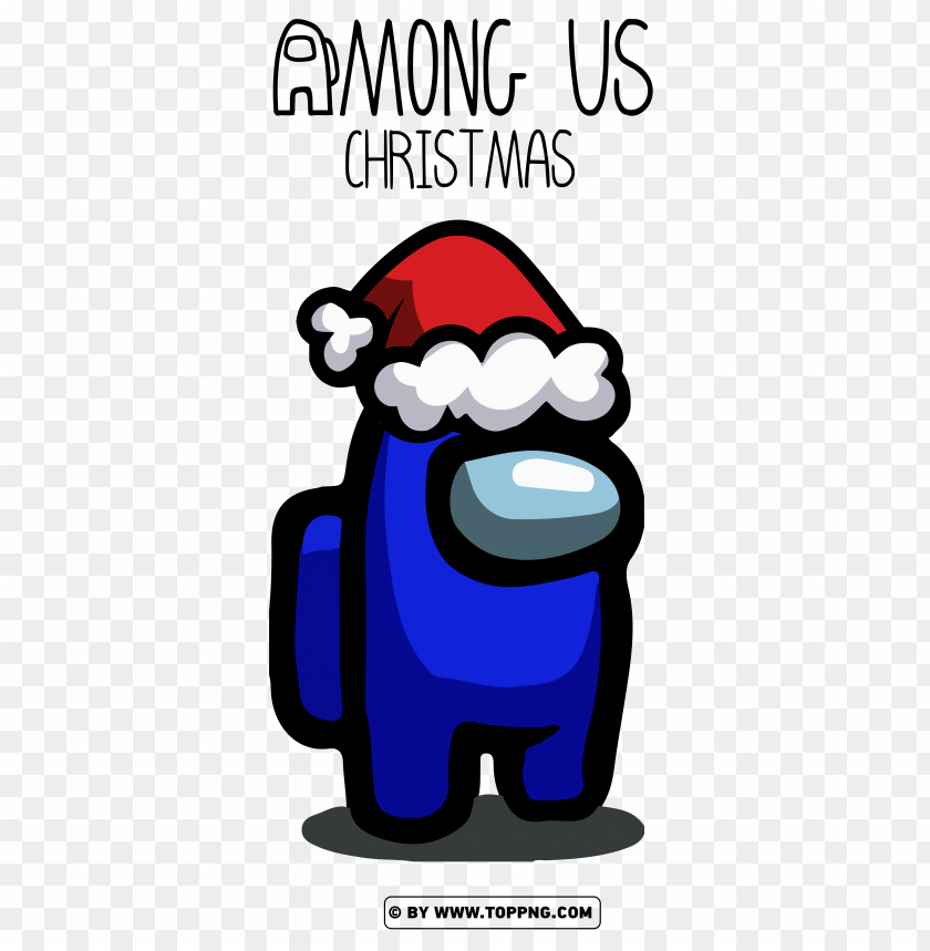 Free download | HD PNG blue among us character christmas hat png ...