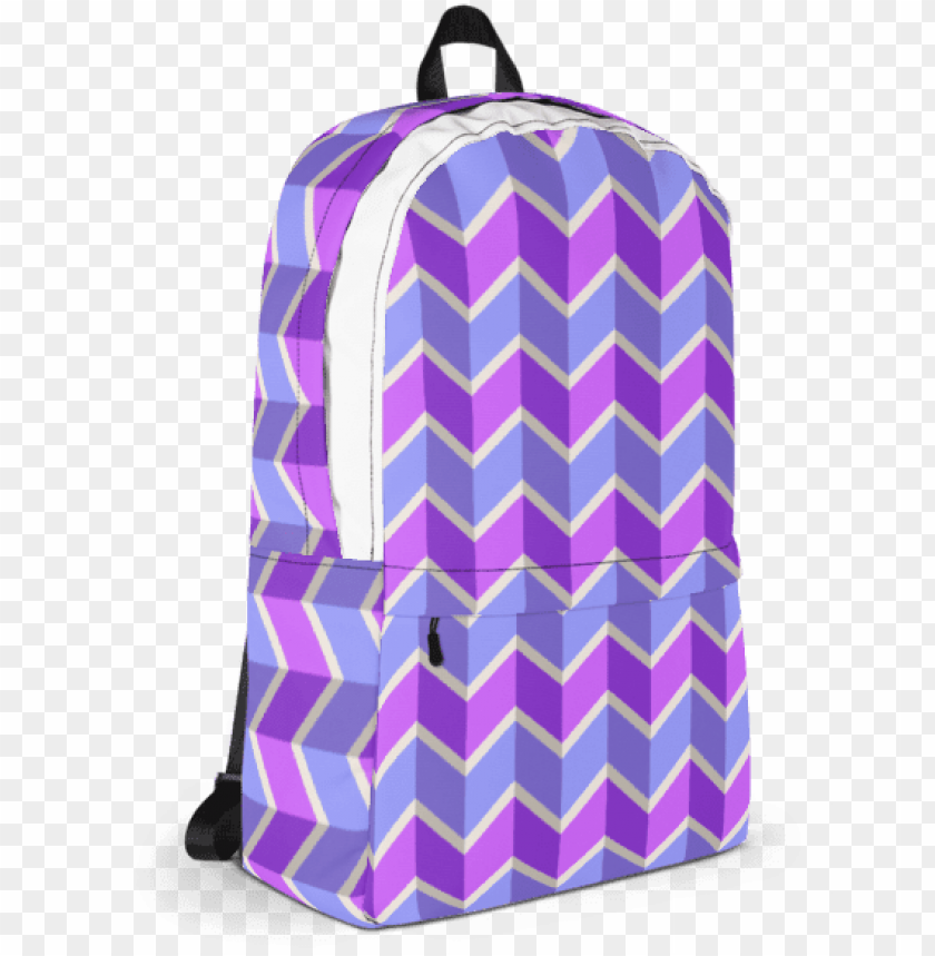 Free download | HD PNG blue and purple chevron pattern backpack cheese ...