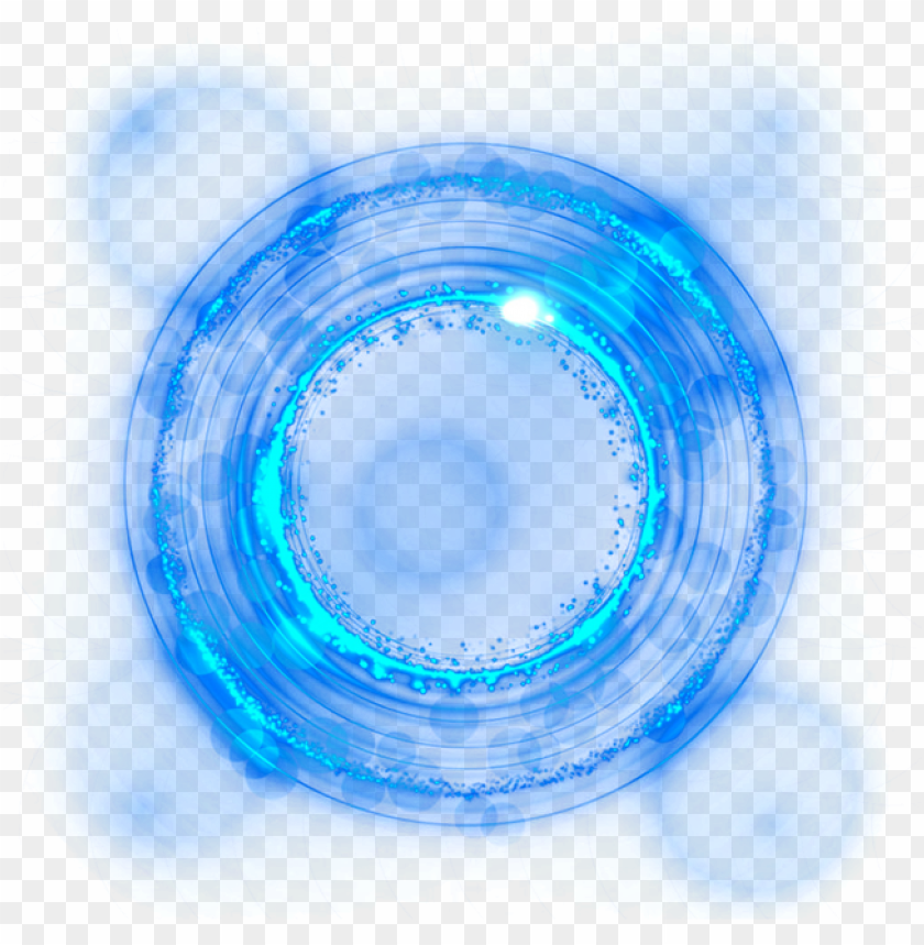 Free download | HD PNG blue circle round glow light thumbnail effect ...