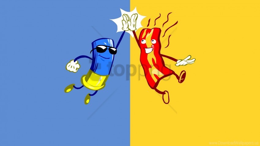 Free download | HD PNG blue clap friendship yellow wallpaper background ...