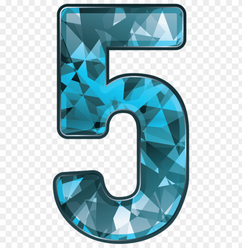 Free download | HD PNG blue crystal number five clipart png photo ...