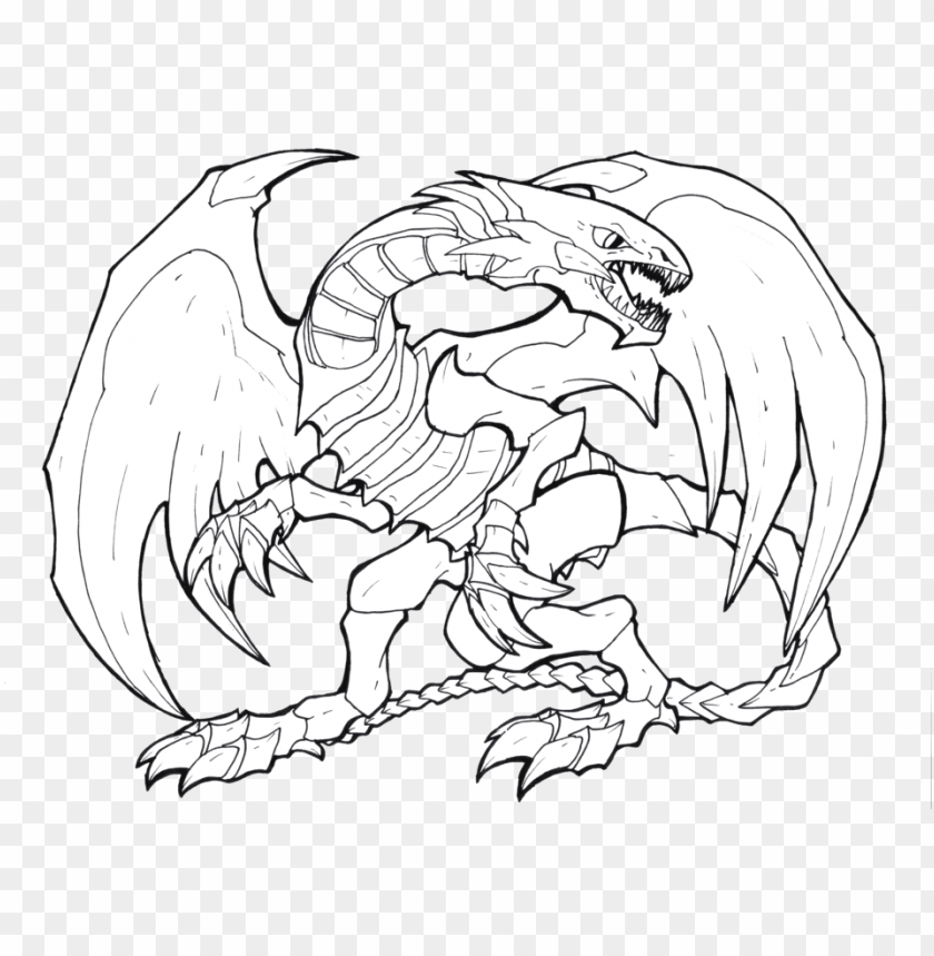 Free download | HD PNG blue eyes white dragon line art PNG transparent ...