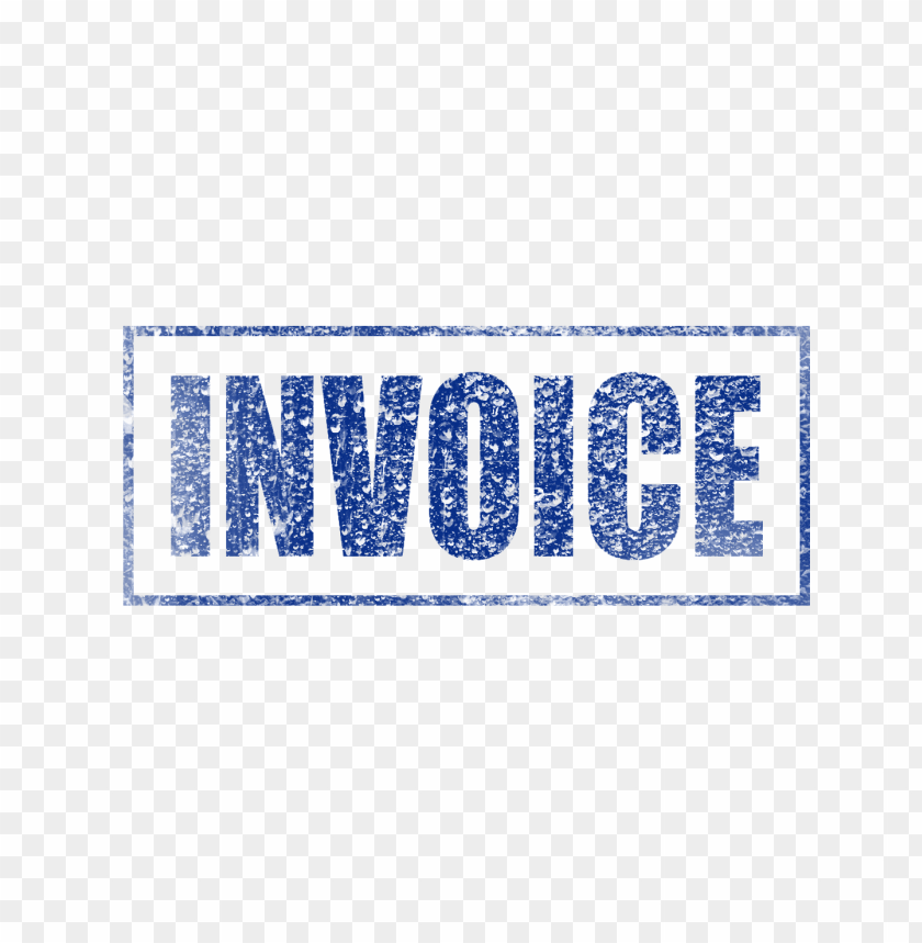 Free download | HD PNG blue invoice business word stamp with border PNG ...