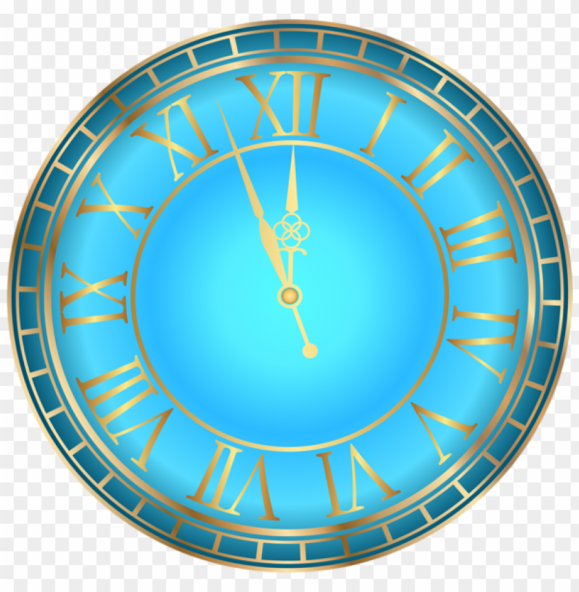 Free download | HD PNG blue new year clock PNG image with transparent ...