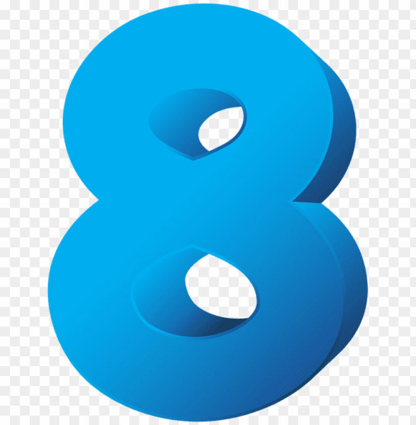 Free download | HD PNG blue number eight transparent clipart png photo ...