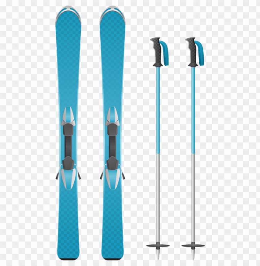 Free download | HD PNG blue ski set with poles and bindings PNG Images ...