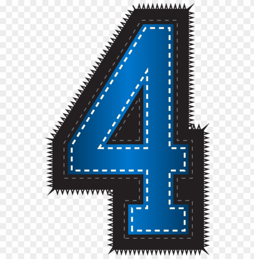Free download | HD PNG blue sport style number four clipart png photo ...