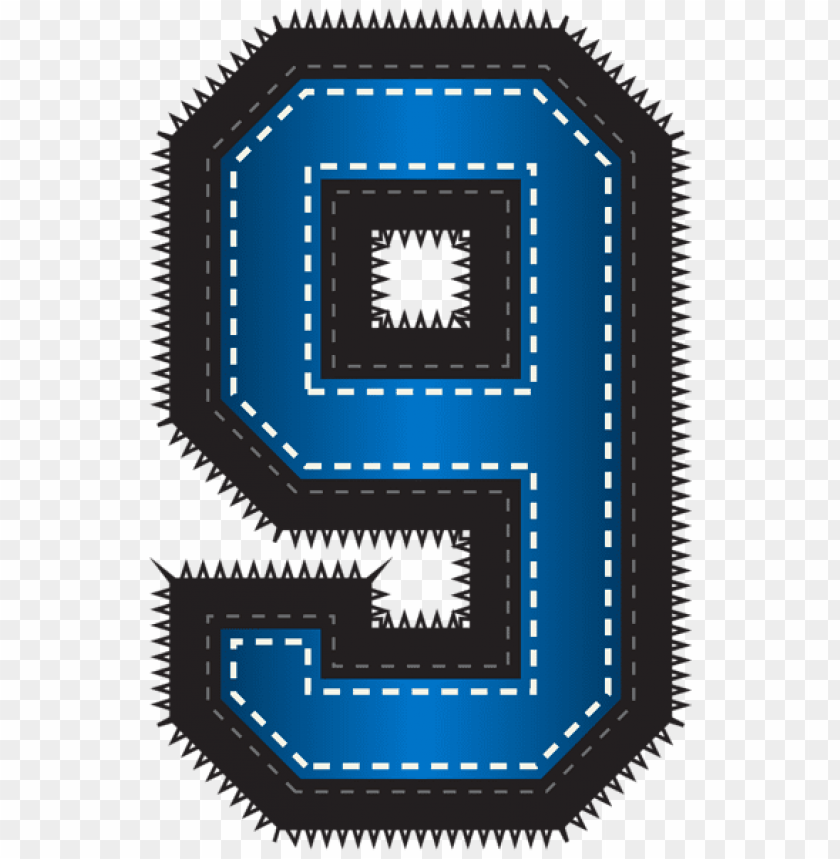 Number Nine Blue cutout PNG & clipart images | TOPpng