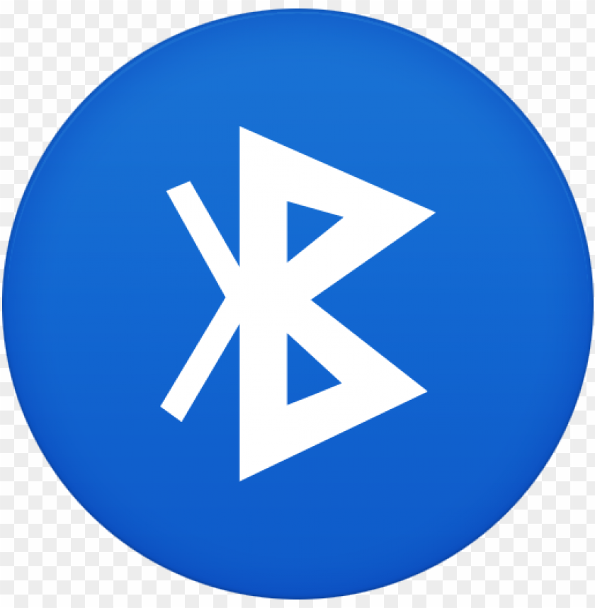 Free download | HD PNG glossy blue bluetooth badge | TOPpng