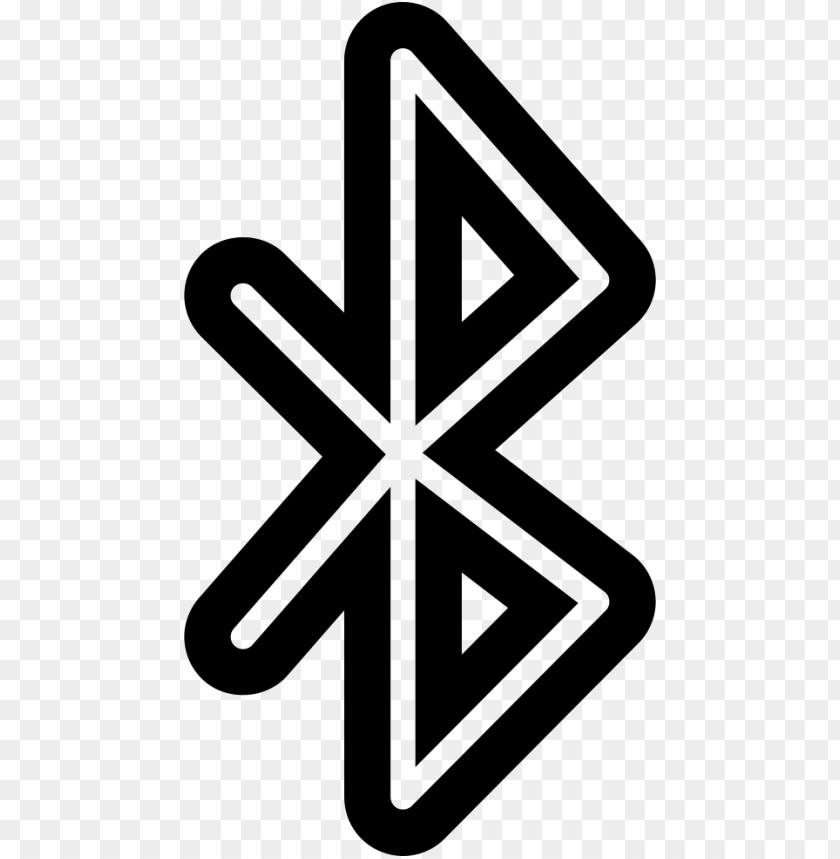 Free download | HD PNG outlined bluetooth emblem vector | TOPpng