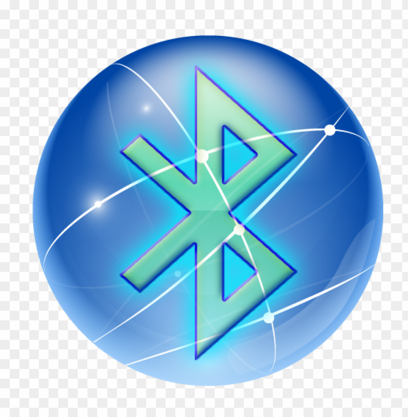 Free download | HD PNG electric blue bluetooth badge | TOPpng