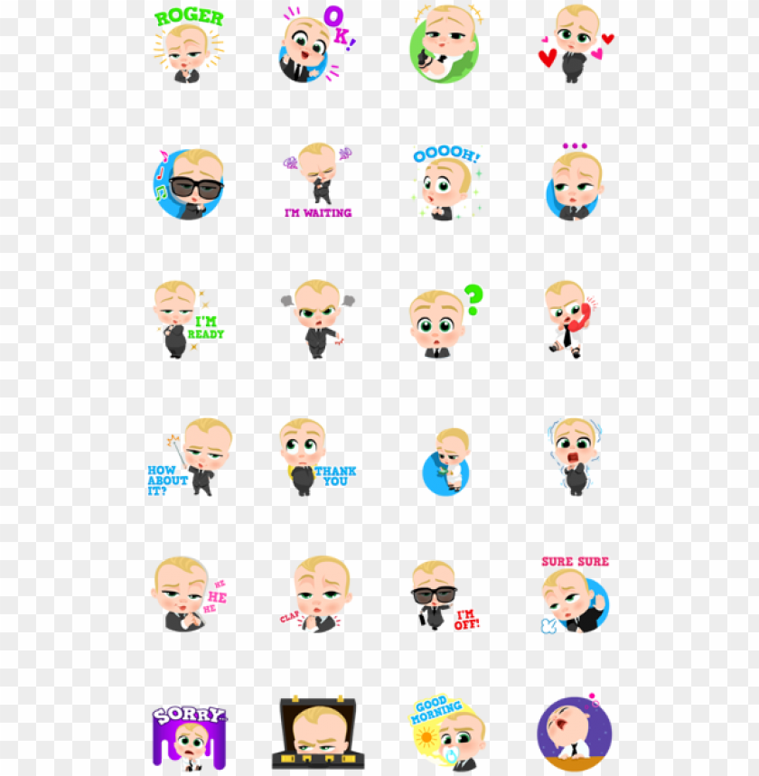 Free download | HD PNG boss baby animated stickers ボス ベイビー ライン スタンプ PNG ...