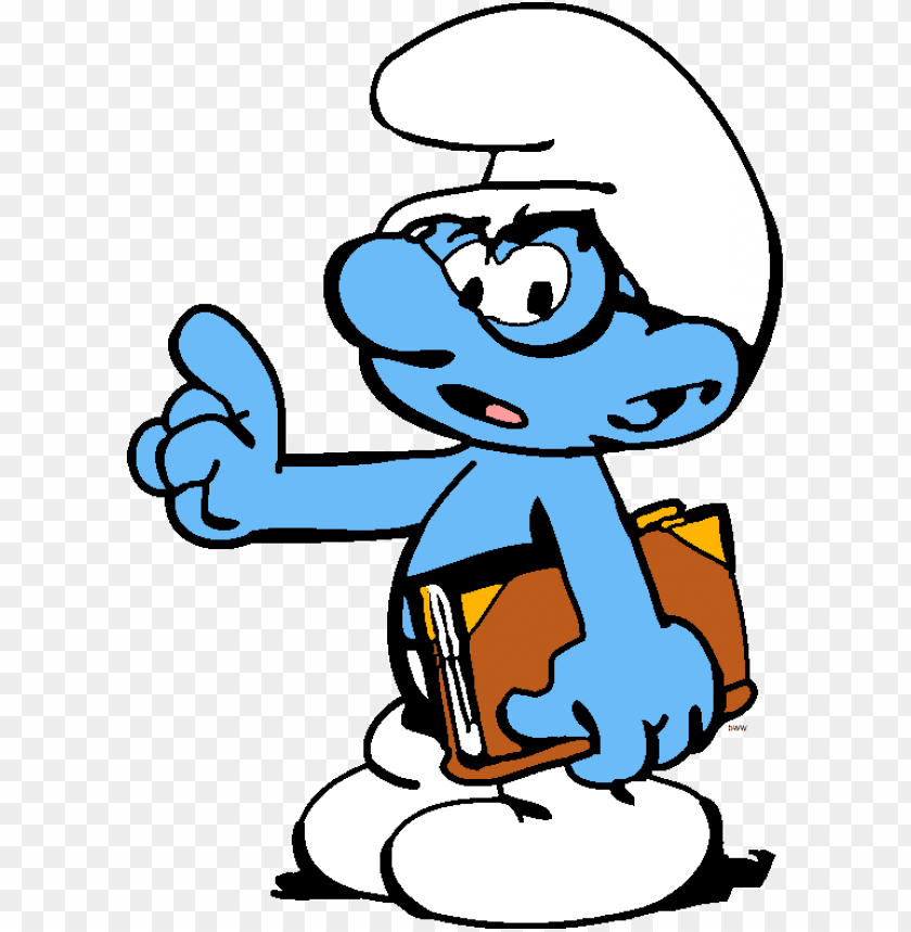 Free download | HD PNG brainy smurf holding book png clipart png photo ...