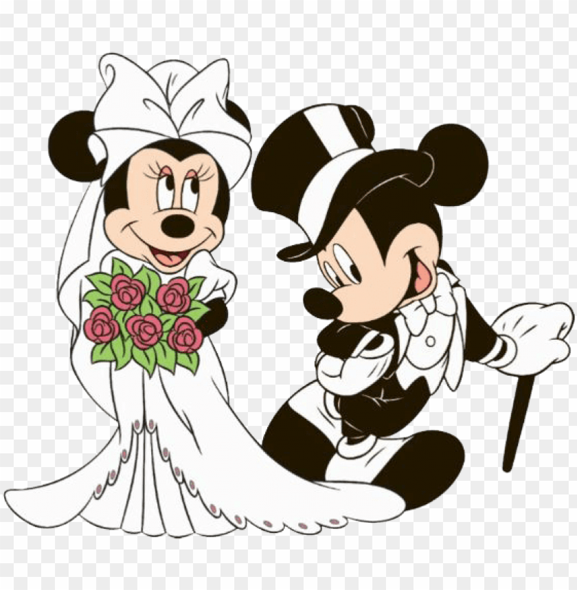 Free download | HD PNG mickey and minnie wedding bride png PNG ...