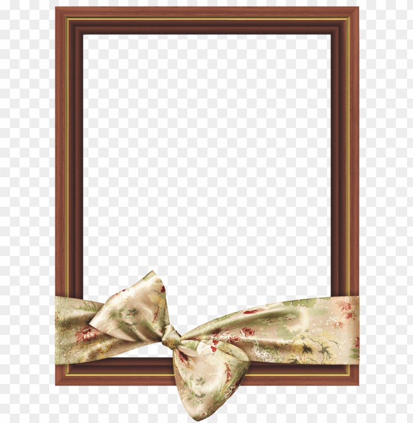 Free download | HD PNG brown classicframe with cream bow background ...