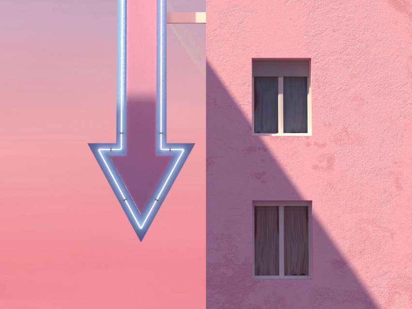 Free download | HD PNG building arrow pointer signboard pink 4k ...