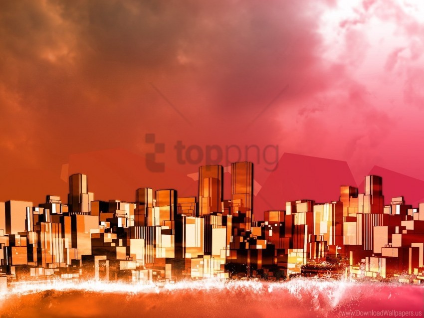 Free download | HD PNG buildings city sunset wallpaper background best ...