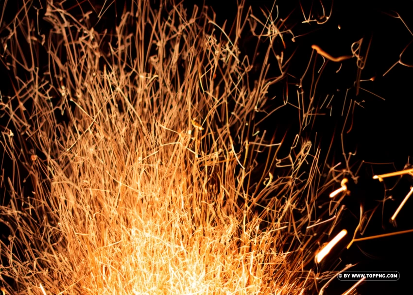 Free download | HD PNG burning red hot sparks fly away from large fire ...
